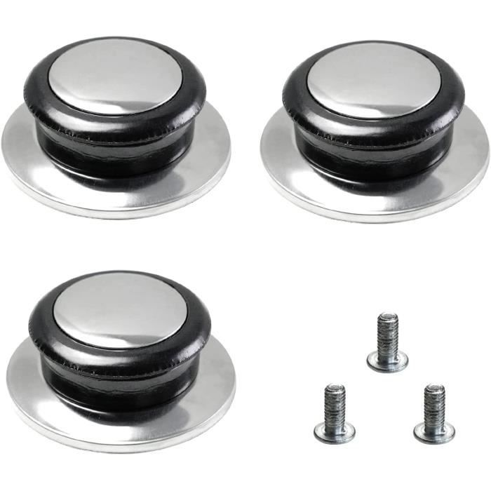 AURSTORE BASA Lot de 3 Boutons de Rechange pour Couvercle de Casserole ...