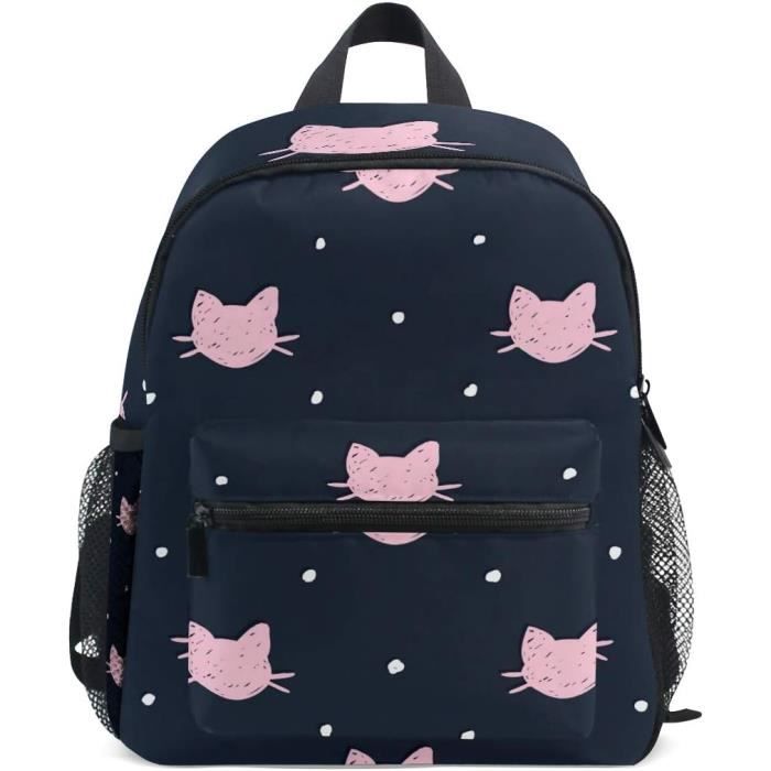 Sac à Dos fants Rose Chat Polka Dot Marine Sac de l'école Maternelle ...