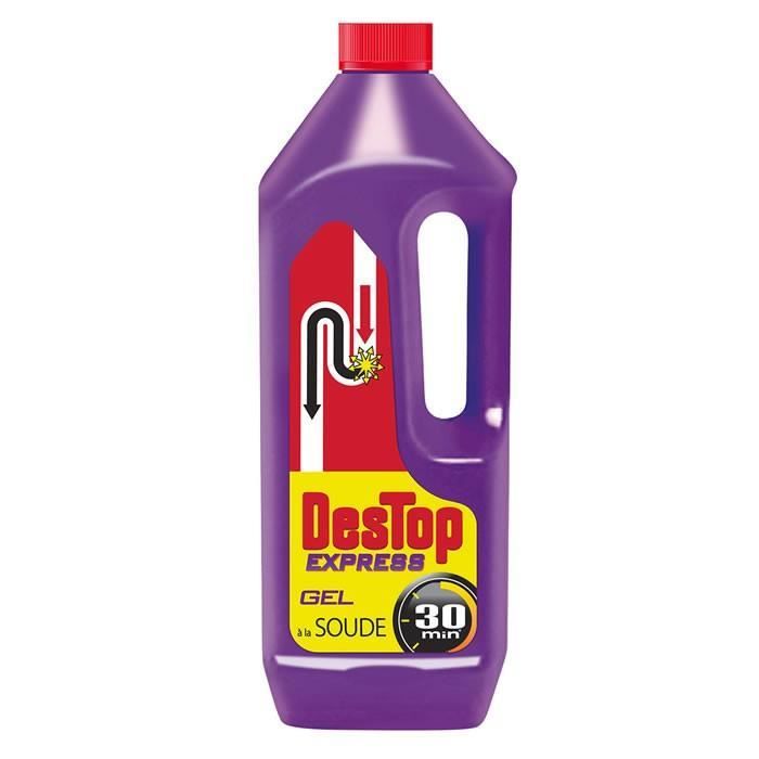 LOT DE 6 - DESTOP : Gel express à la soude 30min- Déboucheur de ...