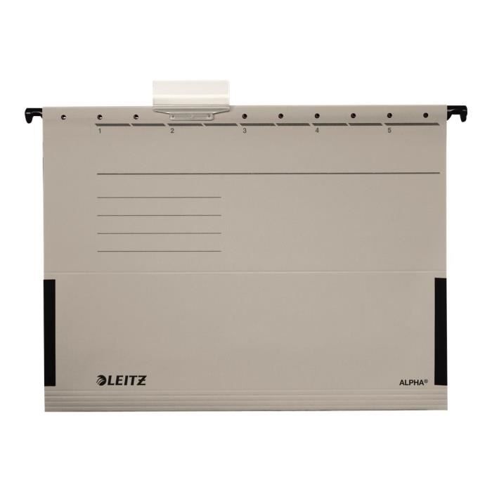 Leitz ALPHA Dossier suspendu base-V A4 gris - Cdiscount Beaux-Arts et ...