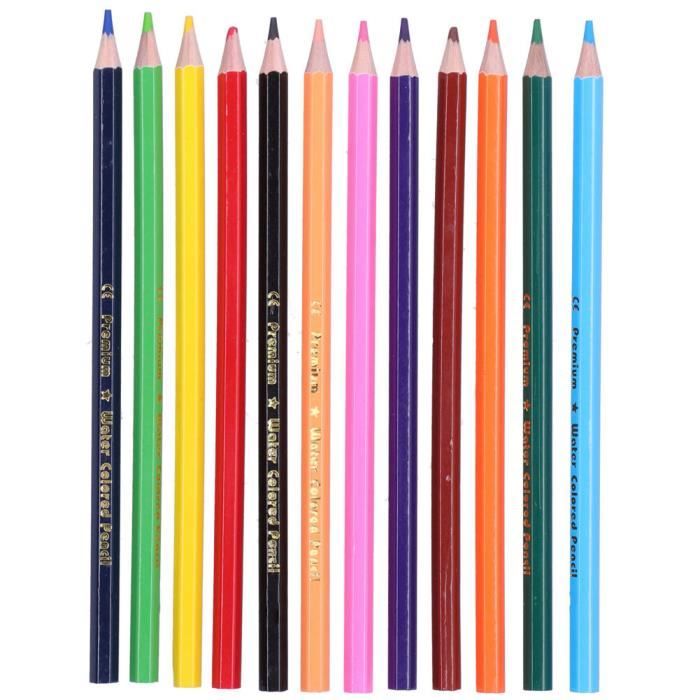 Crayon 12 couleurs, ensemble de crayons de couleur Fournitures d'art ...