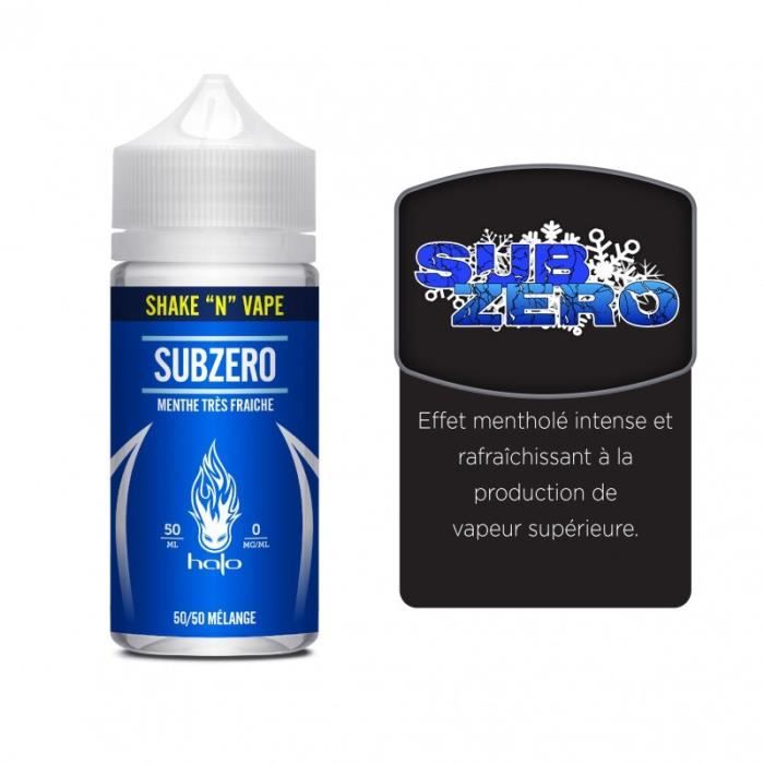 E-liquide SubZero Halo Shake N Vape 50ml-3mg - Cdiscount Au quotidien