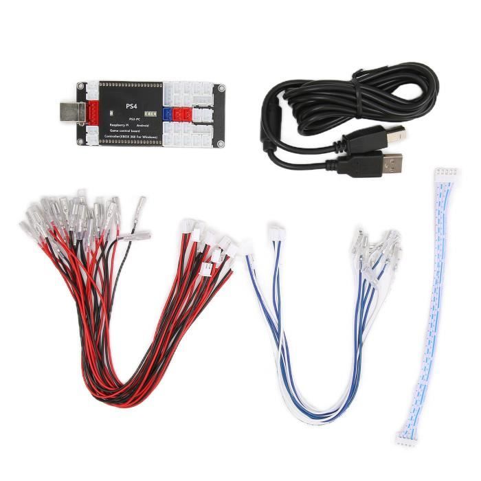 HURRISE encodeur USB d'arcade Arcade USB Encoder Zero Delay Game Controller DIY Code Board to ...