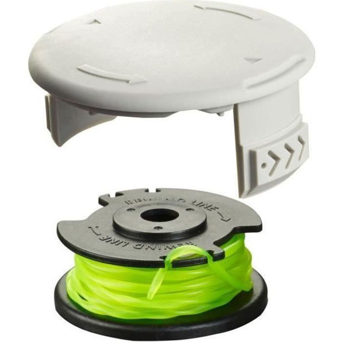 NO.911-Bobine simple fil torsadé et couvercle RYOBI 2mm pour coupe-bordures sur batterie RAC142 ...