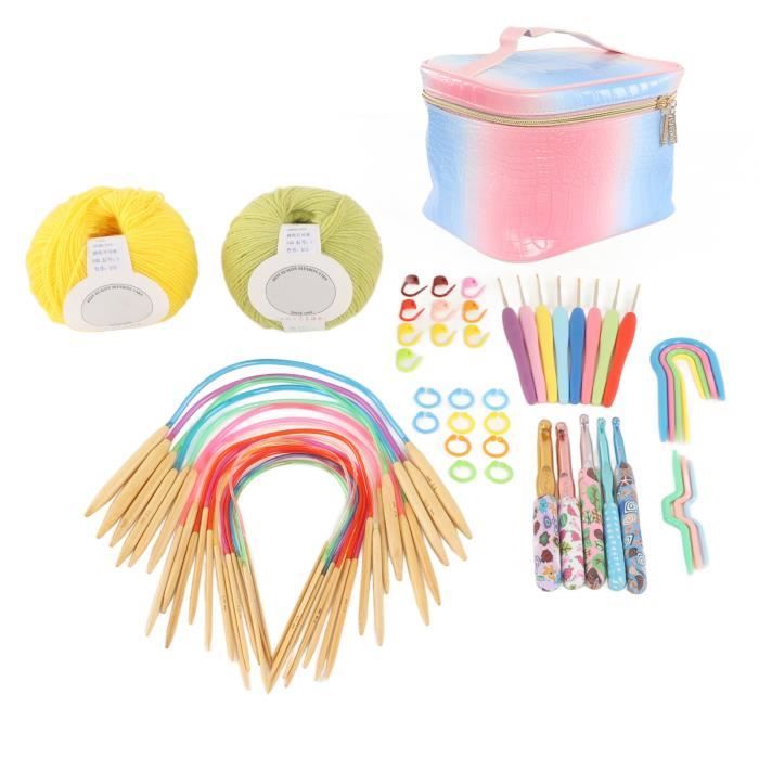 TMISHION Kit de fils au crochet Kit de Crochet pour DéButants avec Fil ...