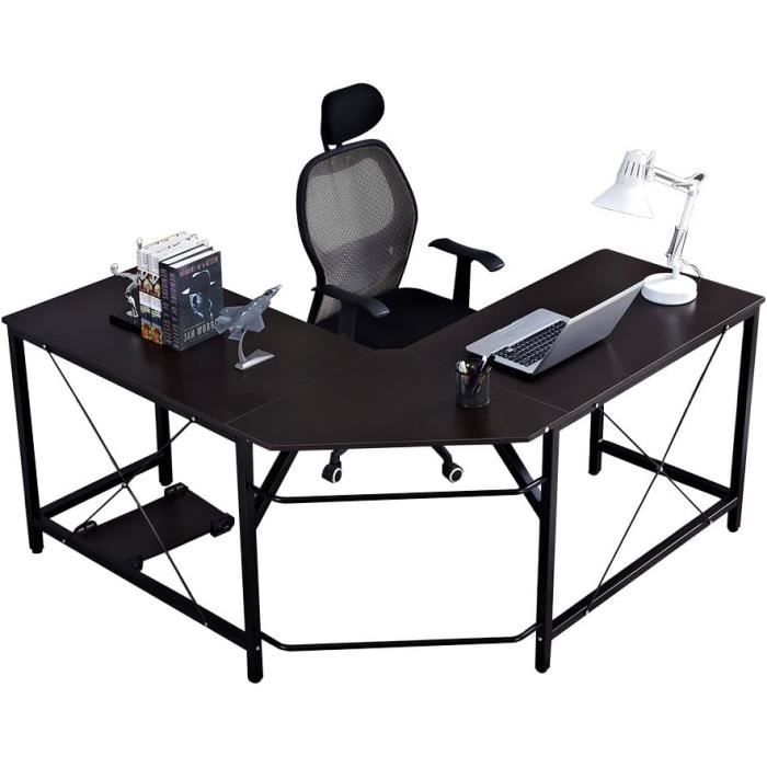 Bureau D'Angle, Bureaux Et Postes De Travail Bois, Bureau Gaming En ...