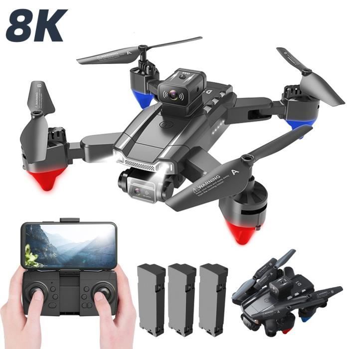 Quadcopter Drone Pliable avec Double Caméra 8K HD, Mini Drone pour ...