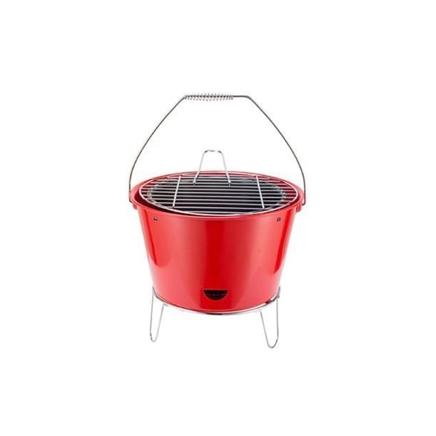 Rouge Mini barbecue à charbon de bois Portable 143, fourneau à bois ...