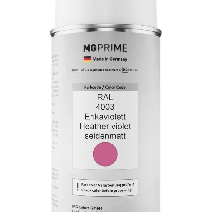 Ral 4003 Violet Bruyère-Heather Violet Bombe Aérosol 400 Ml Mat Satiné ...