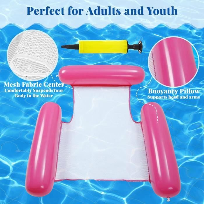 Flottantes Hamac Piscine Hamac Gonflable Multi Usage 4 -En-1 Flottantes ...