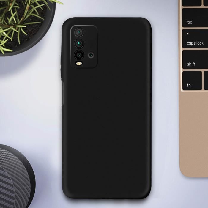 Coque Xiaomi Redmi 9T Protection Silicone Gel Flexible Fine Légère Noir ...