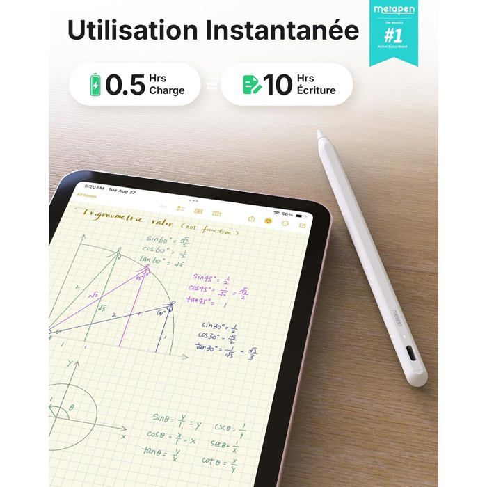 Stylet - ZUUKO - A8 - Recharge Rapide - Rejet de Paume - Détection d ...