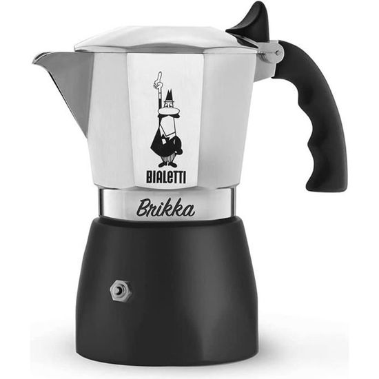 Bialetti New Brikka, Aluminium, Cafetière Double Crème, 2 Tasses A43 - Cdiscount Maison