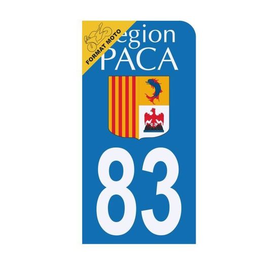 Autocollant Sticker Plaque d'immatriculation Moto - HADEXIA ...