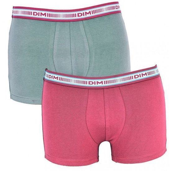 Boxer DIM Homme en coton stretch ultra Confort - Pack de 2 Boxers 3D ...