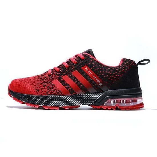 Baskets Homme Femme mixte AIR - chaussures de sport rouge Rouge ...