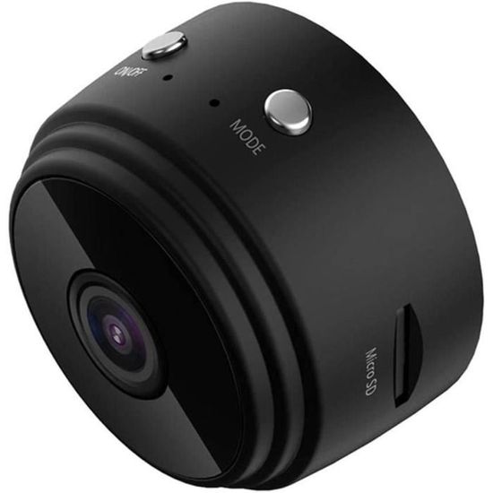 Mini caméra, 1080P Night Vision avec vision nocturne IR et détection de ...