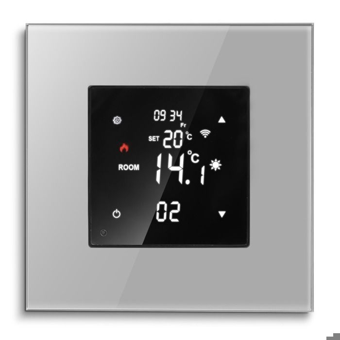 Tuya-Thermostat intelligent WiFi,chauffage électrique au sol,eau,gaz,bomicrophone,télécommande ...