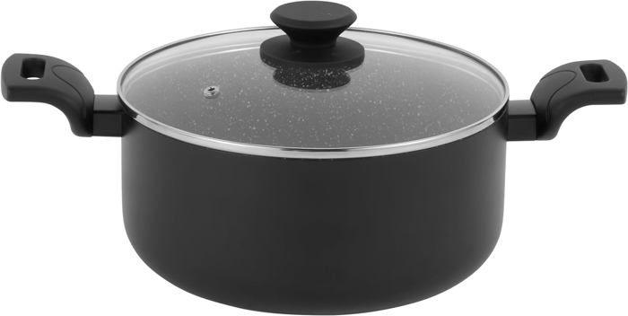 Bw12920Eu7 Marble Ceramic 24Cm Marmite Avec Couvercle Pot De Cuisson ...