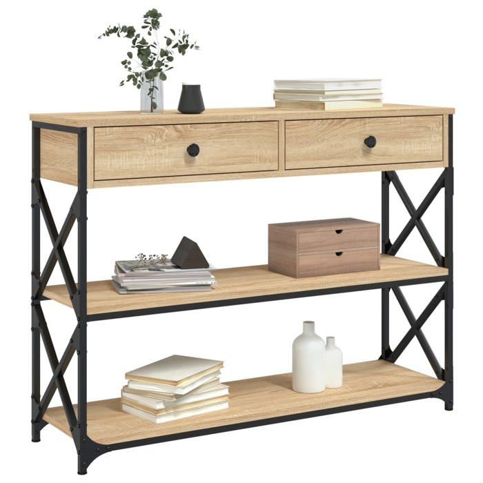 "Bon plan" Table console - JILI HOT - Console Meuble Entrée - chêne ...