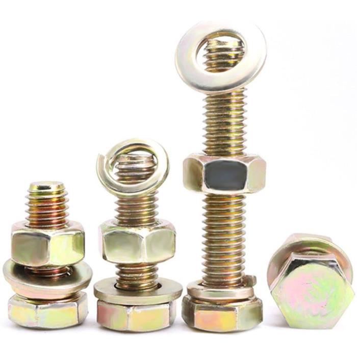 M4-M20 hexagone extérieur hexagone vis Tige Combinaison Boulon écrou ...