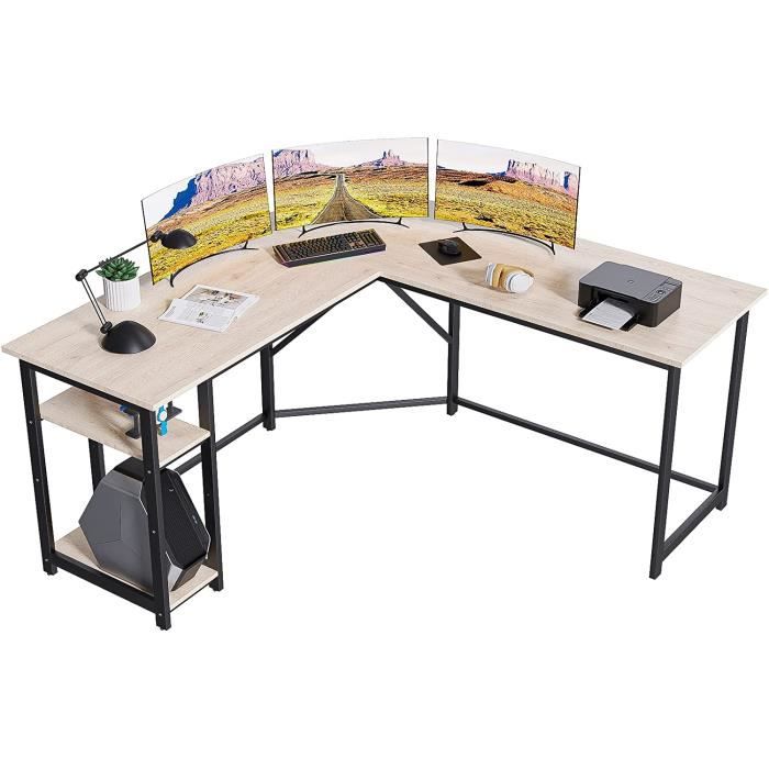 Bureau d’Angle, Bureau Informatique Gaming, Table PC en Forme de L avec ...