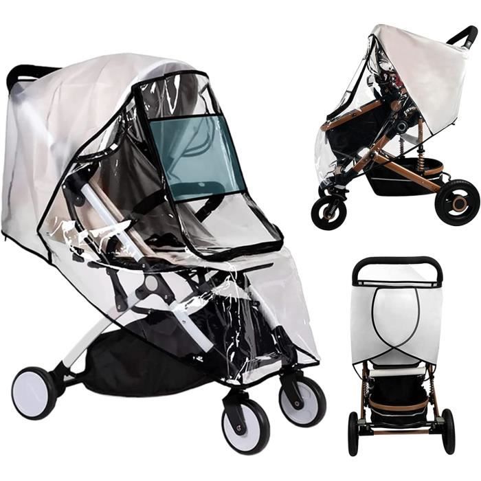 Habillage Pluie Universelle pour Poussette, Housse de Pluie Poussette ...