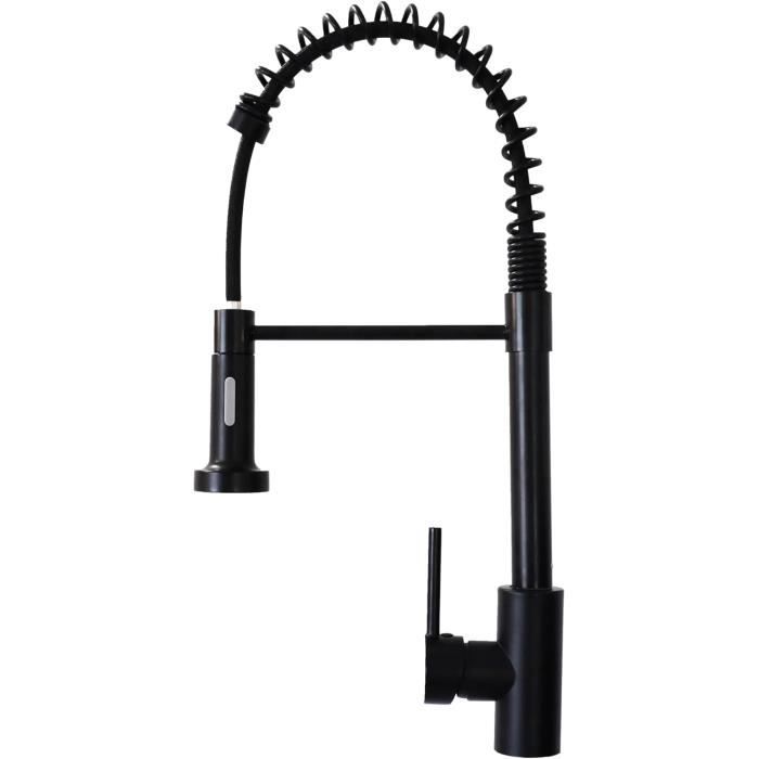 Denker Robinet De Cuisine Amovible Et Extensible À Ressort Avec 2 Modes ...