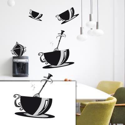 Sticker Tasse A 25 x 21 cm - Cdiscount Maison