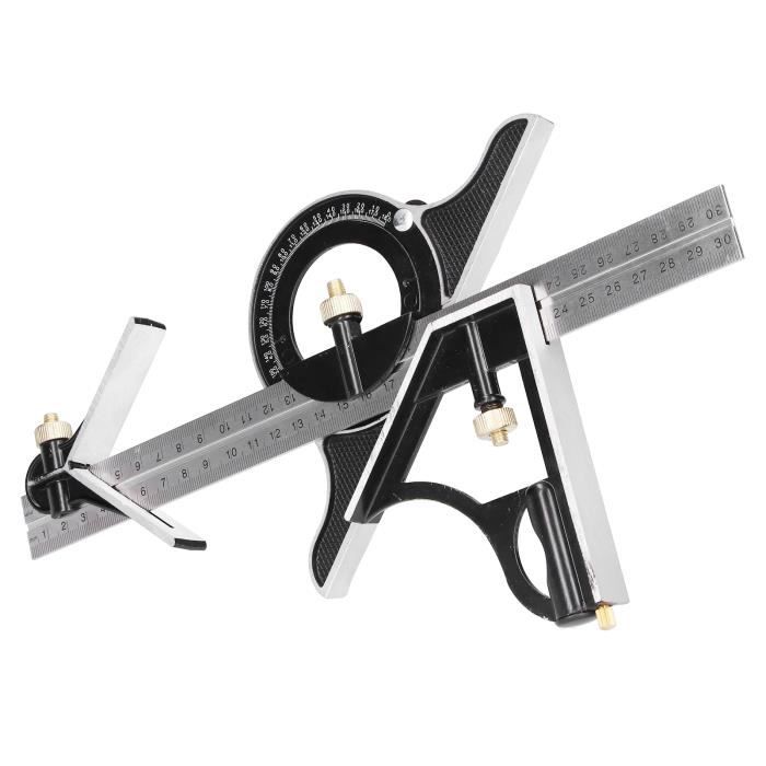 EJ.life règle carrée combinée en acier inoxydable Outil de mesure de ... EJ.life règle carrée combinée en acier inoxydable Outil de mesure de ...