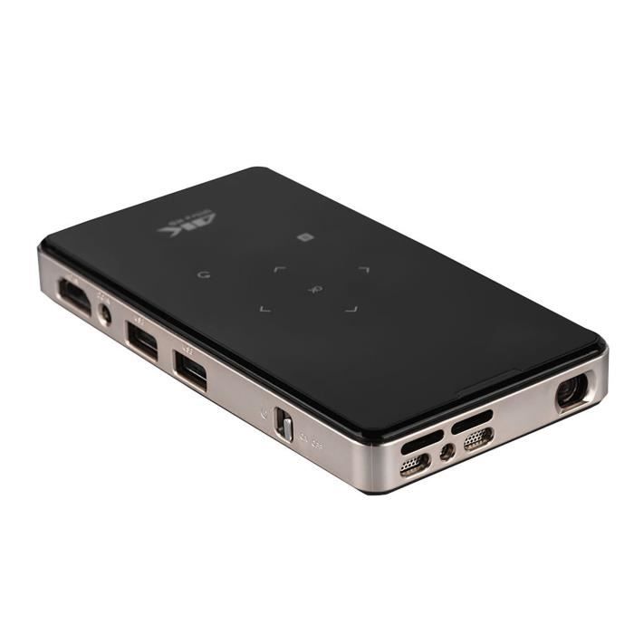 Projecteur avec batterie Micro projecteur 4K DLP 2.4G WiFi 1000: 1 ...