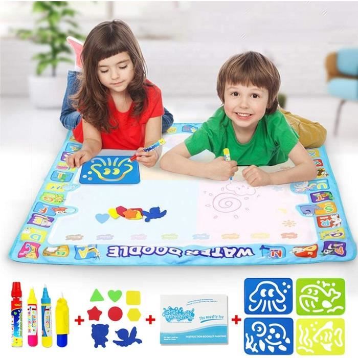 Tapis de Dessin,Ardoises de Gribouillage,Écriture Mats Scribble Boards 100 * 100cm, Jouet ...