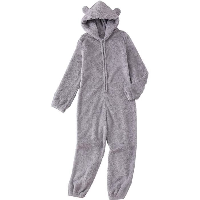 Combinaison pyjama pour femme, pyjama à manches longues, pyjama adulte ...