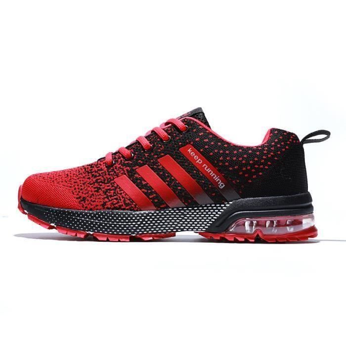 Baskets Homme Femme mixte AIR - chaussures de sport rouge Rouge ...