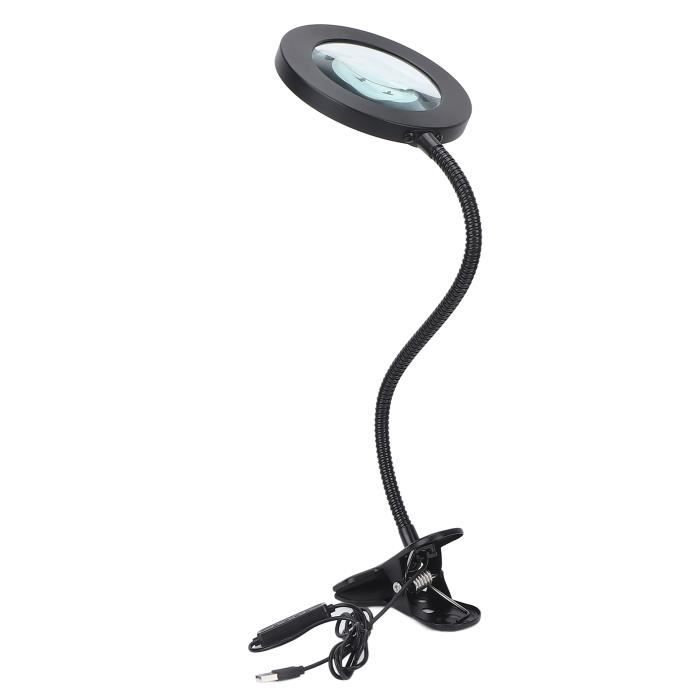 Omabeta loupe à Clip Lampe loupe, Rotation à 360 °, loupe Flexible à ...