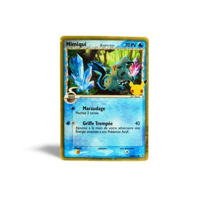 Carte Pokémon Mimiqui 70 PV SWSH136 Célébrations NEUF FR - Cdiscount Jeux - Jouets
