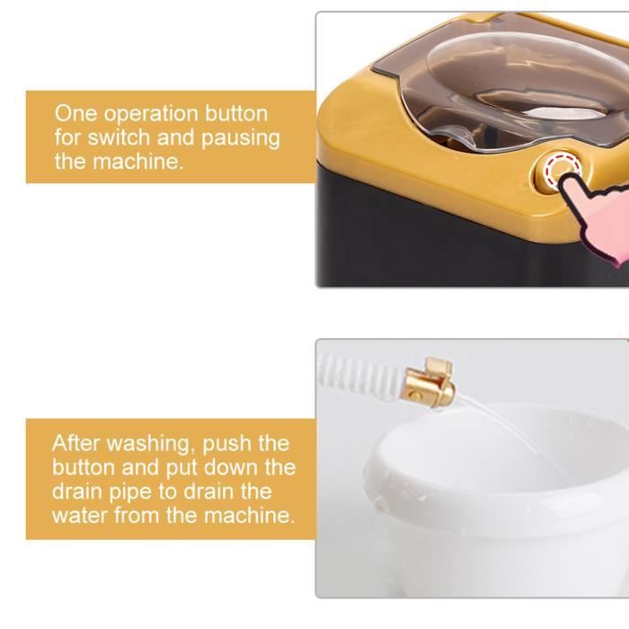 LEX machine de nettoyage d'outils cosmétiques Mini machine à laver ...