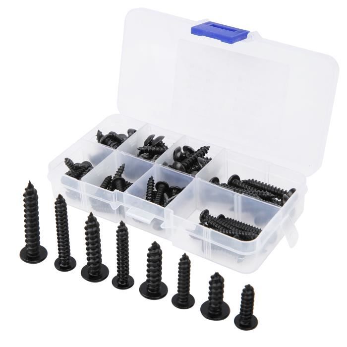 SALALIS Kit Assortiment de Vis Autoperceuses en Acier au Carbone - Cdiscount Bricolage