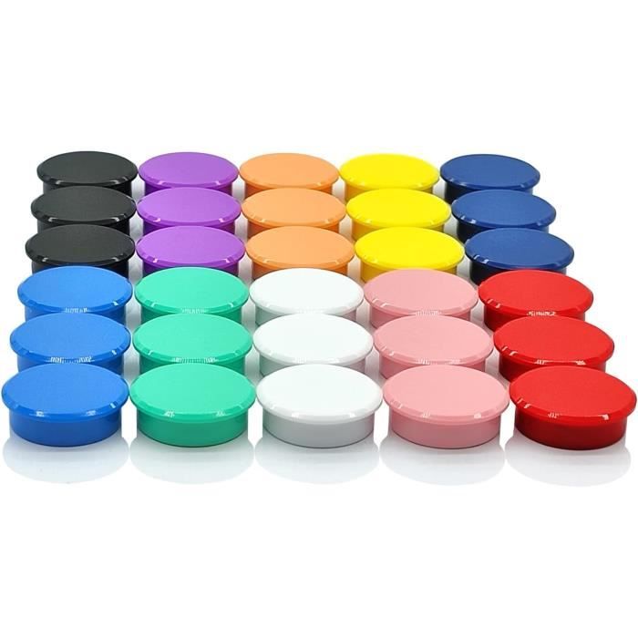 Aimant Puissant Aimant Frigo, Lot de 30 Aimants Tableau Magnétique ...