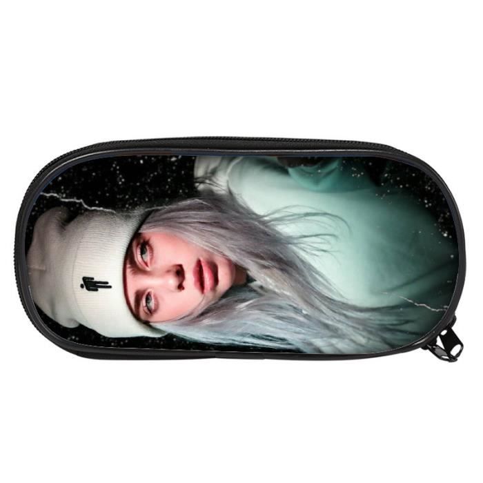 Trousse Scolaire - SHLK - Billie Eilish - Tissu Oxford - 21x10x5cm ...