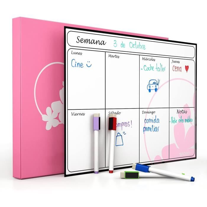 Saciro - Tableau Magnétique Frigo - Planificateur de Menu Semaine ...