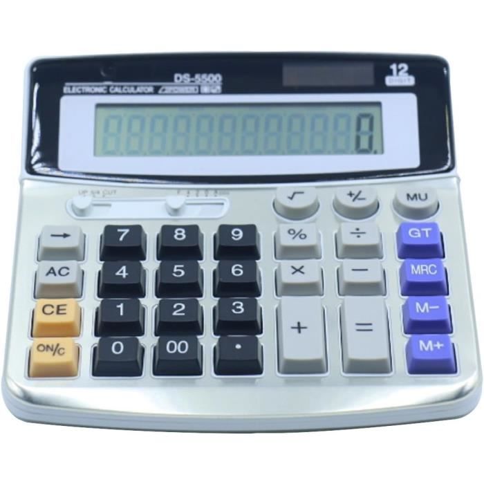 Calculatrice de Bureau à 12 Chiffres Calculette Fonction Standard ...