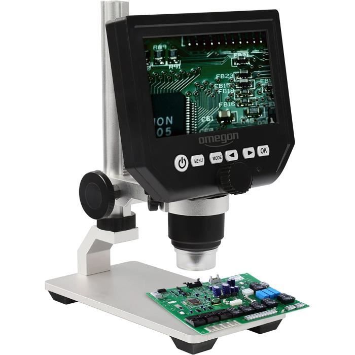 Microscope Digital DigiStar - Omegon - Zoom 1x-600x - Écran Couleur HD ...