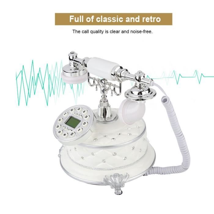 TMISHION Téléphone vintage Telephone, Retro Vintage Telephone Plate ...