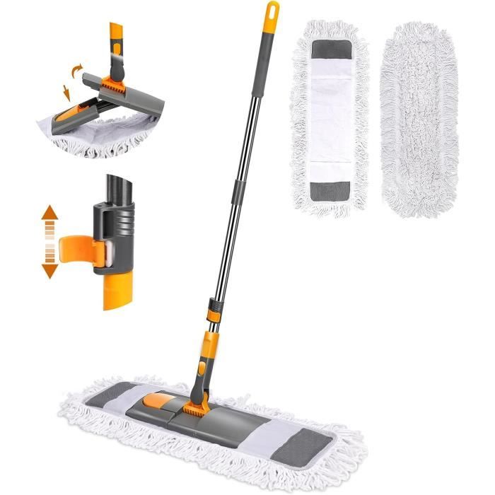 Balai À Plat Professionnel, Serpillière Plate Pour Nettoyage De Sol ...