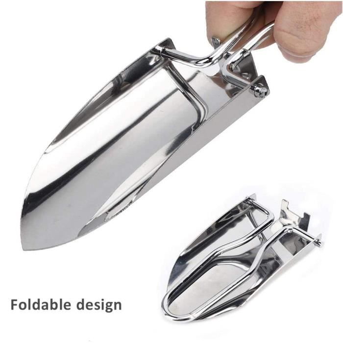 Pelle de jardin pliante en acier inoxydable - VGEBY - Mini pelle à main ...