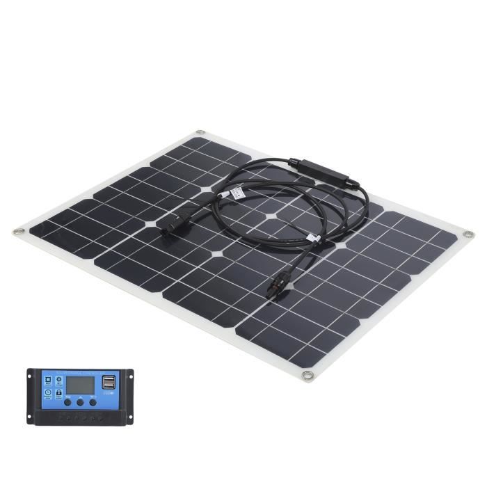 Zerone Cellule solaire Chargeur USB double panneau solaire 40W avec contrôleur 12V / 24V PWM ...
