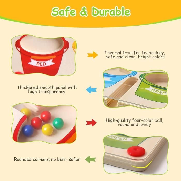 Jeux Labyrinthe Magnetique Enfant - Jouet Bois Montessori - Double Jeu ...