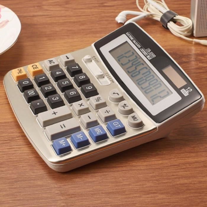 Calculatrice de Bureau à 12 Chiffres Calculette Fonction Standard ...