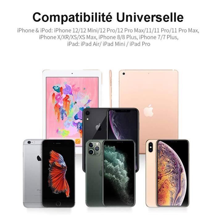 Tikawi Chargeur Rapide 25W Blanc + Câble pour iPhone 14-14 Plus-14 Pro ...